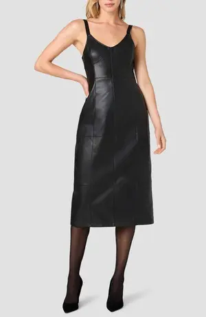 French Connection Dessa Faux Leather Strappy Dress