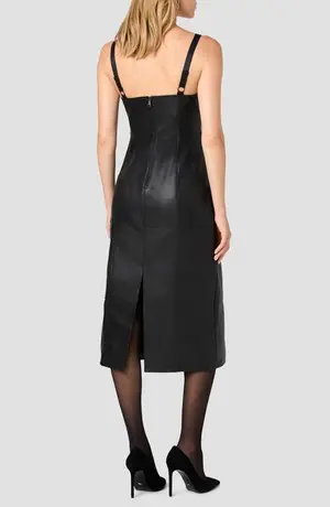 French Connection Dessa Faux Leather Strappy Dress