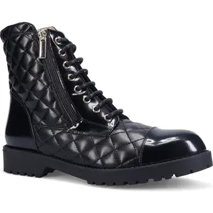 Ron White Tiffin Waterproof Quilted Leather Combat Boot