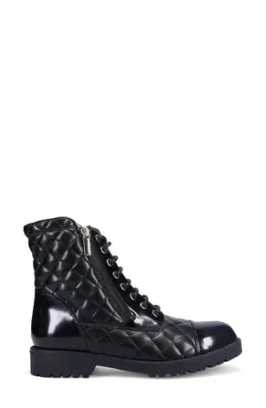 Ron White Tiffin Waterproof Quilted Leather Combat Boot