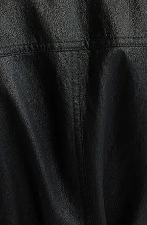 Michael Kors Faux Leather Trench Coat