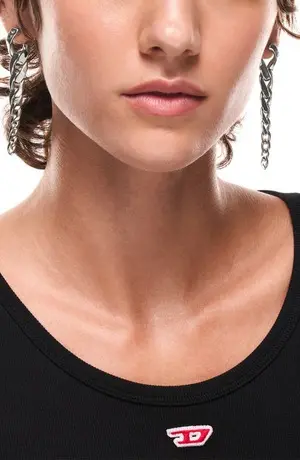 DIESEL® Curb Chain Drop Earrings