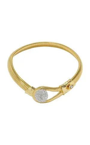 Alexis Bittar Solanales 14k -plated Crystal Pebble Collar Necklace - Gold