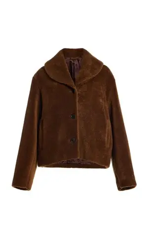 KALLMEYER Marlie Shawl-collar Wool Jacket - Brown