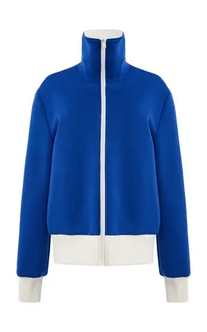 LII Reversible High-neck Jersey Jacket - White