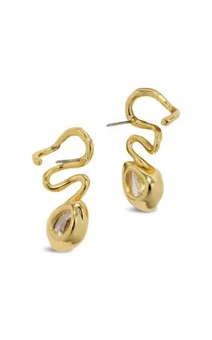 Alexis Bittar Asterales 14k -plated Vine Post Earrings