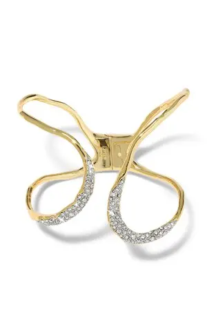 Alexis Bittar Solanales 14k -plated Crystal Cuff Bracelet - Gold