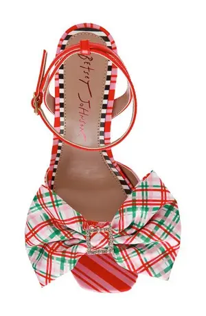 Betsey Johnson Rudolph Orb Heel Sandal