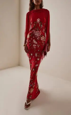 CONNER IVES Piano Shawl Silk Gown
