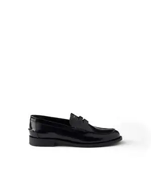Prada Brushed Leather Loafers