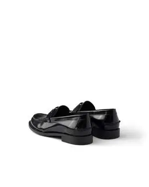 Prada Brushed Leather Loafers