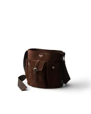 Prada Route Suede Mini Bucket Bag