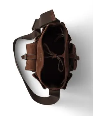 Prada Route Suede Mini Bucket Bag