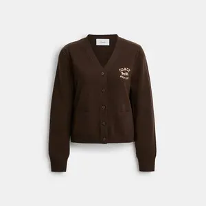 COACH Fine Cashmere Cardigan - Brown