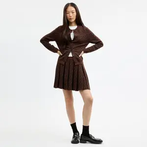 COACH Signature Button Down Cardigan