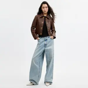 COACH Shrunken Leather Jacket With Turnlocks - Maple