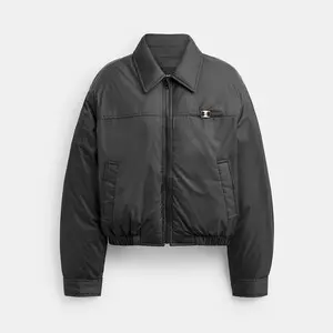 COACH Heritage C Blouson Puffer - Black