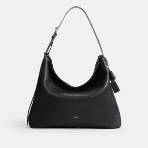 COACH Mott Messenger Bag In Loved Leather With Studs - Black