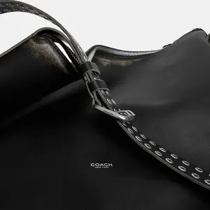 COACH Mott Messenger Bag In Loved Leather With Studs