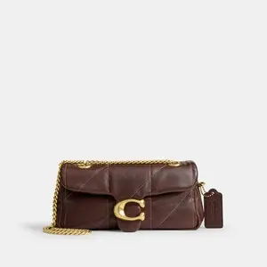 COACH Tabby Shoulder Bag 20 With Quilting Brass/maple