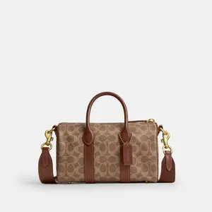 COACH Compass Bag 25 In Signature Upcraftedleather - Tan Multi