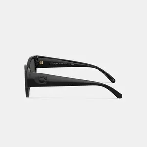 COACH Beveled C Square Sunglasses - Black