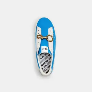 COACH Skate Sneaker With Hardware - Bright Blue/chalk
