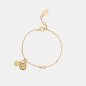COACH Heart And Coin Linear Bracelet