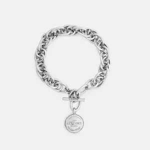 COACH Statement Coin Chain Bracelet