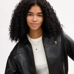 COACH Script Resin Heart Layered Necklace