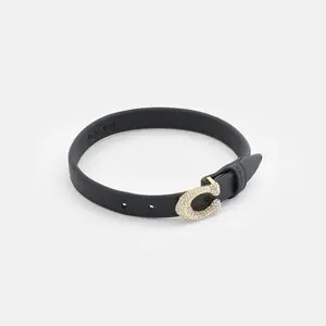 COACH Signature Pavé Leather Bracelet