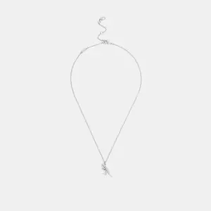 COACH Pavé Skeletal Rexy Pendant Necklace