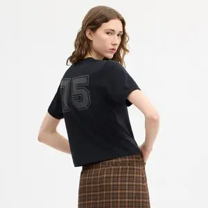 COACH Tonal Varsity T-shirt In Organic Cotton