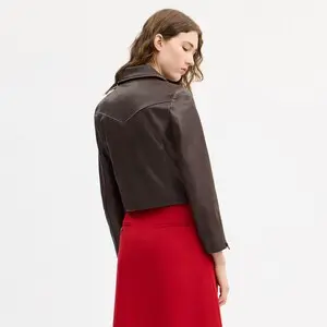 COACH Shrunken Leather Jacket