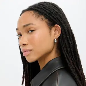 COACH Signature Thick Hoop Earrings