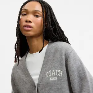 COACH OUTLET Double Faced Button Down Cardigan