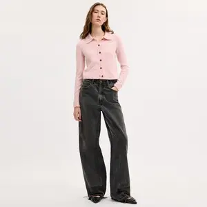 COACH OUTLET Embroidered Cropped Cardigan - Light Pink