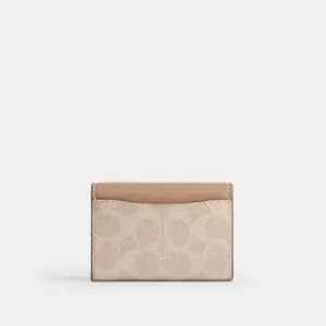 COACH OUTLET Flap Card Case In Signature Canvas