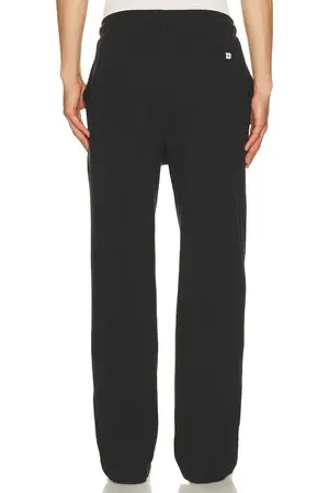 SKIMS Waffle Straight Leg Pant In Black - Onyx