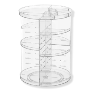 POSITIVE VIBES Rotating Makeup Organizer For Vanity - Clear