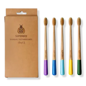 SUPERBEE Dentos Bamboo Toothbrushes - One-color