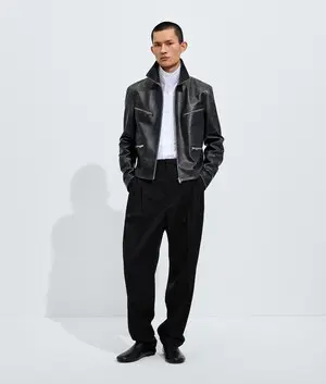 Bottega Veneta Weathered Leather Jacket
