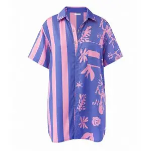 PALM COLLECTIVE Sea Circus Shirt Dress