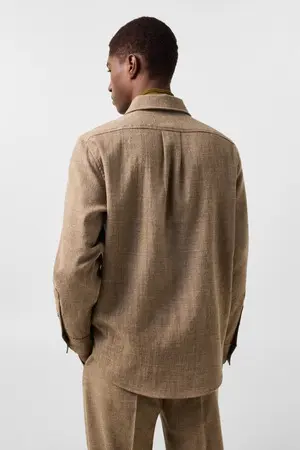Bogner Heiko Virgin Wool Shirt - Brown