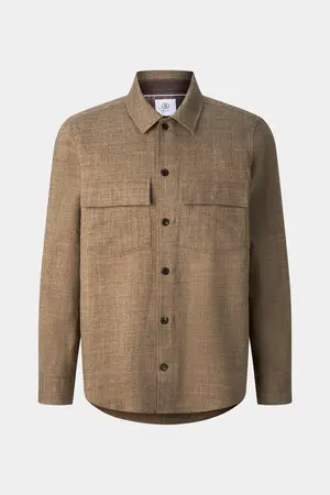 Bogner Heiko Virgin Wool Shirt - Brown