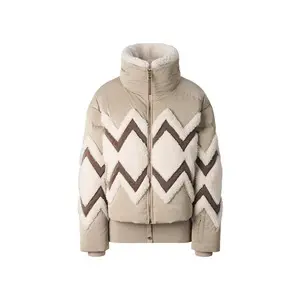 Bogner Vaia Down Ski Jacket - Camel/off-white