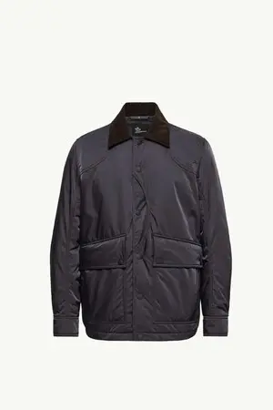 Moncler Louron Corduroy-trimmed Short Down Jacket