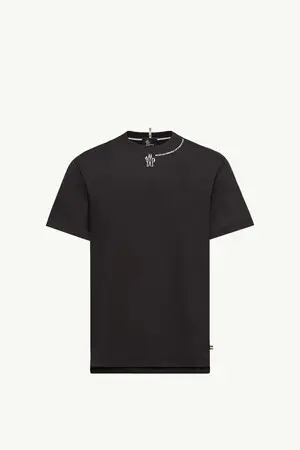 Moncler Coordinates Logo Cotton T-shirt - Black