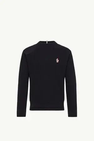Moncler Logo Wool Sweater - Blue