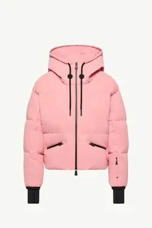 Moncler Allesaz Hooded Insulated Ski Jacket - Pink